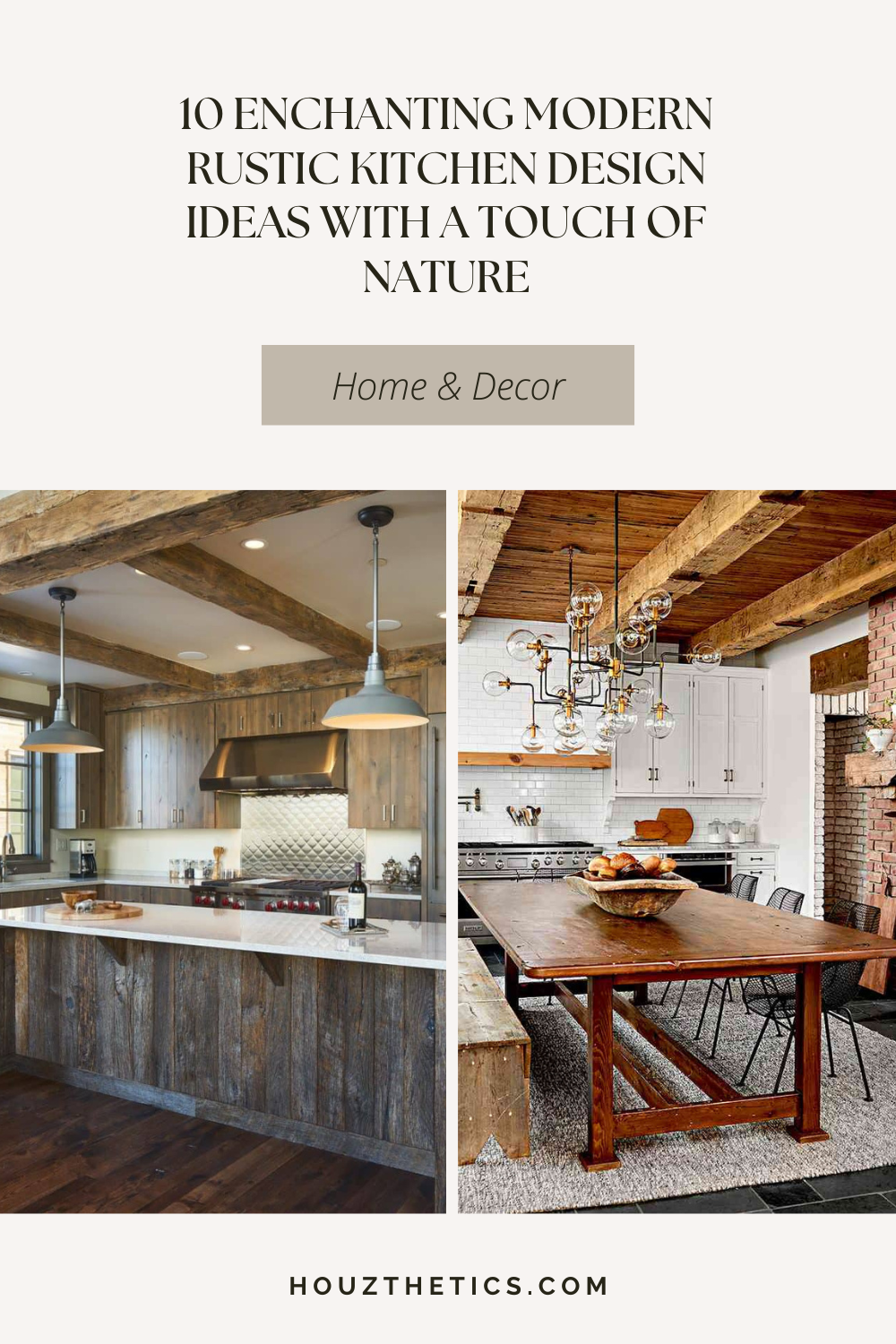 9 Enchanting Modern Rustic Kitchen Design Ideas With A Touch Of Nature